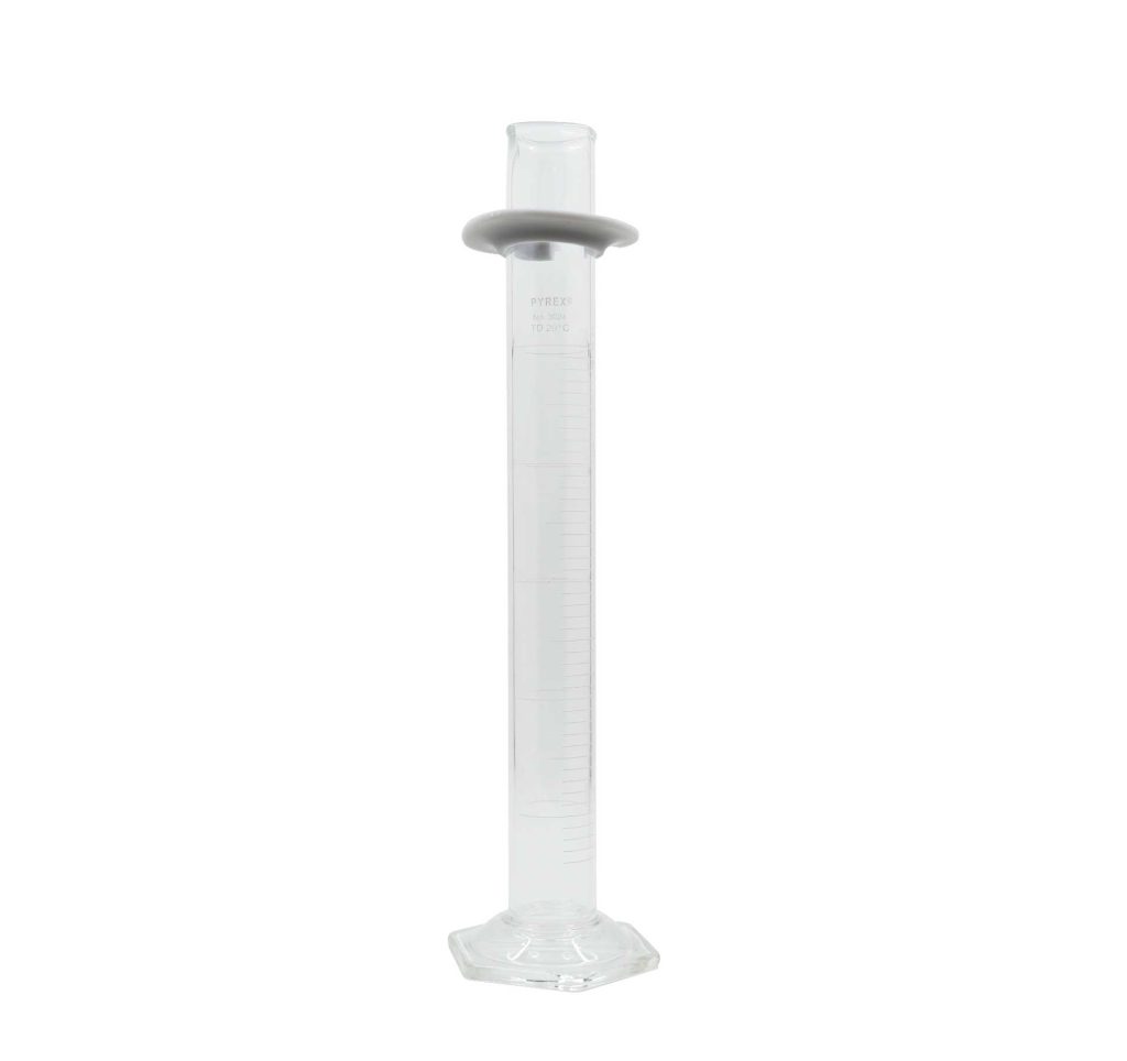 Probeta graduada 250 ml, clase A PYREX (3024-250) - Laboratorio.pe